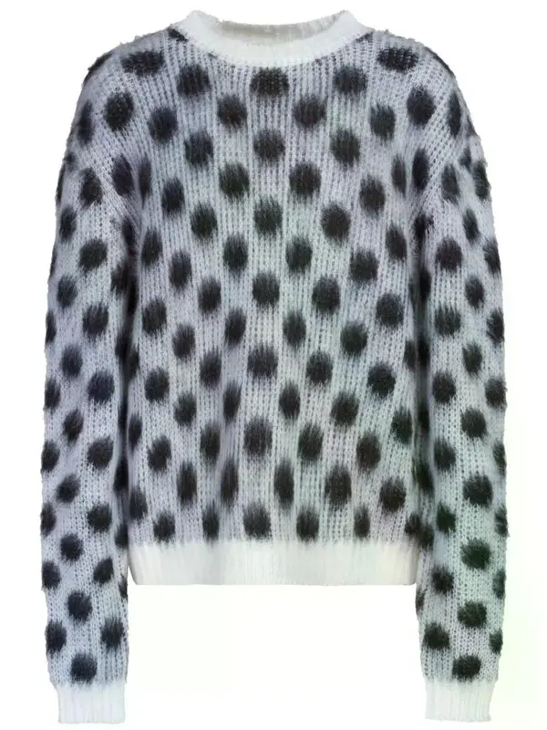 Marni Polka-dot Intarsia Jumper - Black