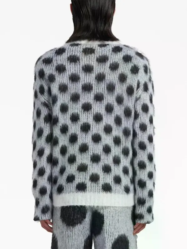 Marni Polka-dot Intarsia Jumper - Black