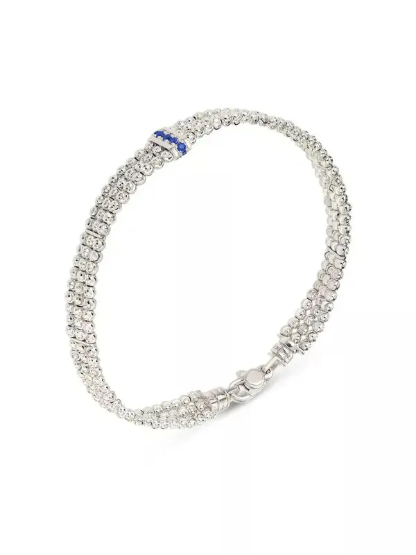 OFFICINA BERNARDI 18kt White Gold Moon Sapphire Bracelet - Silver