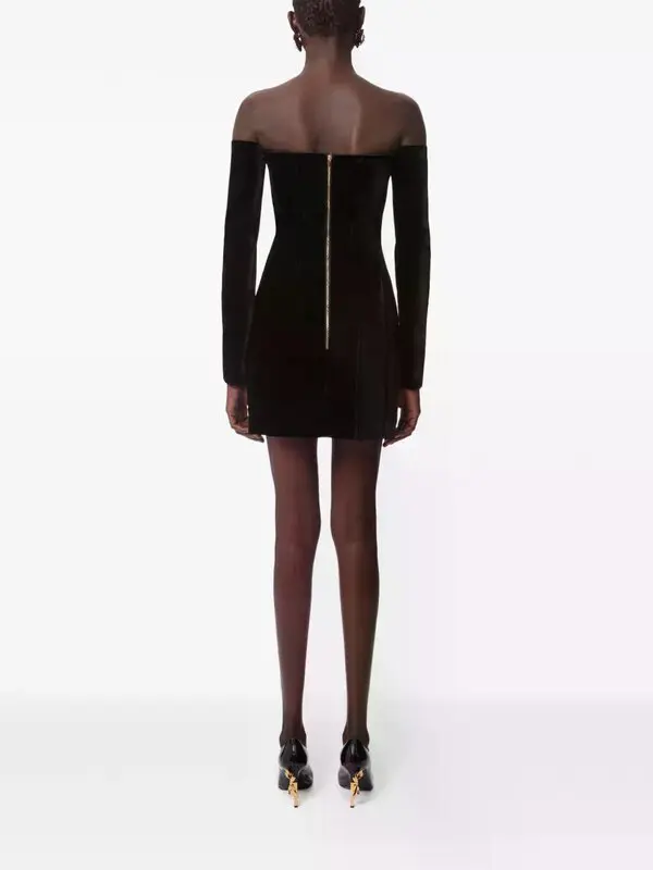 Nina Ricci Off-shoulder Mini Dress
