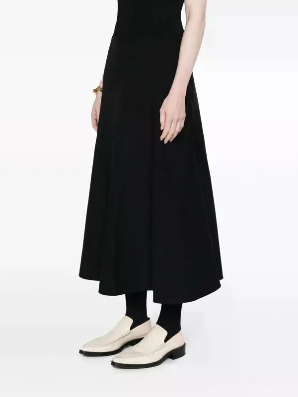 JIL SANDER Asymmetrical Hem Twill Skirt