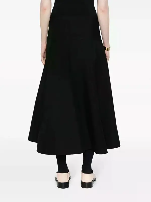 JIL SANDER Asymmetrical Hem Twill Skirt