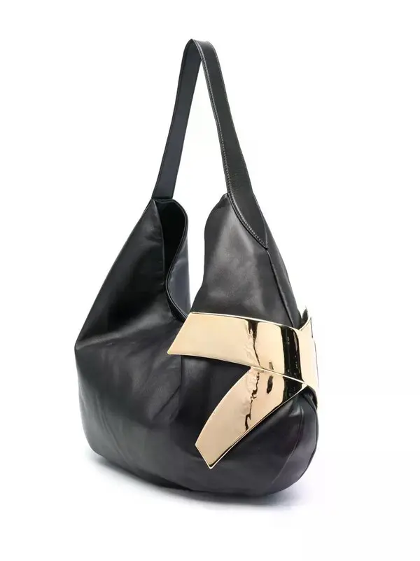 GENNY X-shaped Hardware Shoulder Bag