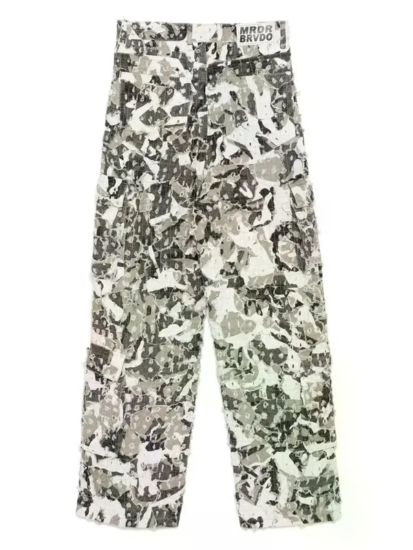 WHO DECIDES WAR Micro Distressed Cargo Trousers