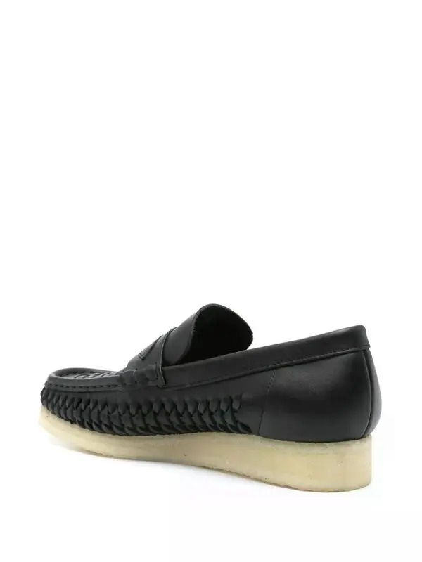 Clarks Woven Penny Loafers
