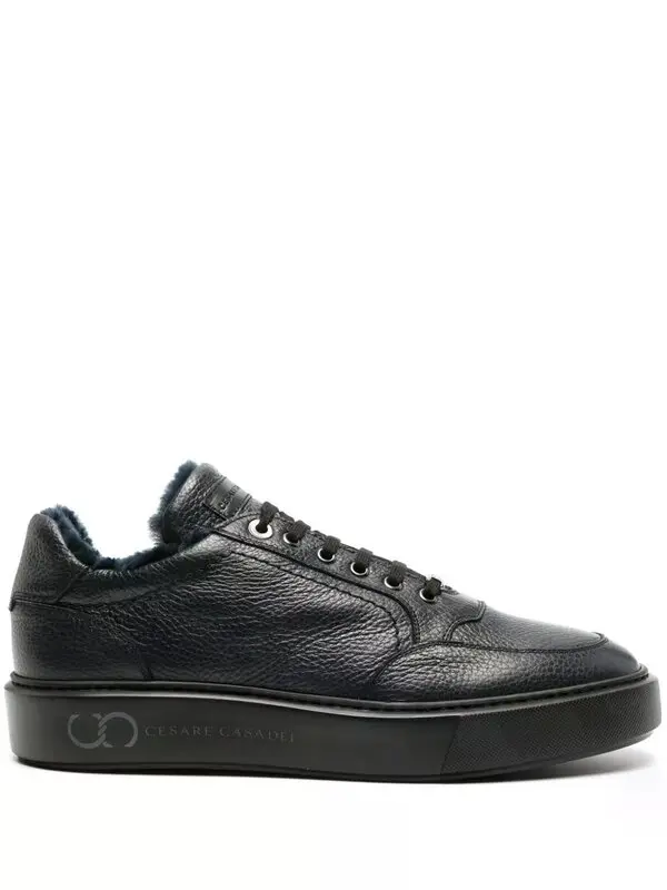 Casadei Cervo Leather Sneakers - Blue