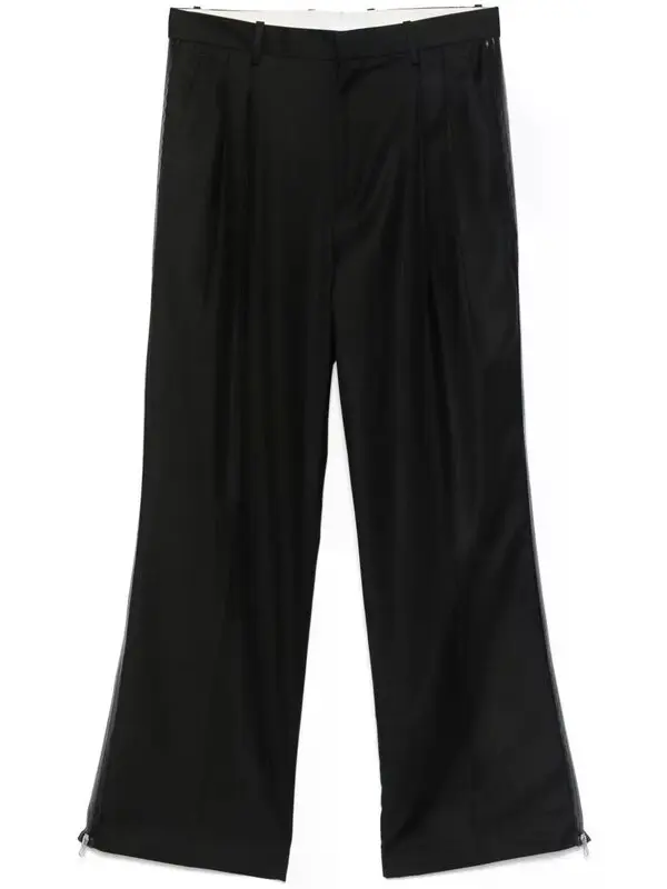 Helmut Lang Pleated Trousers With Zip Detail