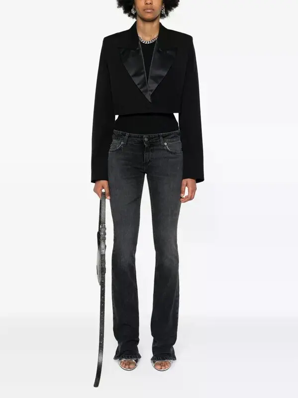 Fiorucci Logo Patch Bootcut Jeans