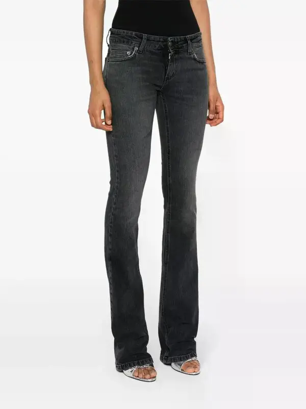 Fiorucci Logo Patch Bootcut Jeans