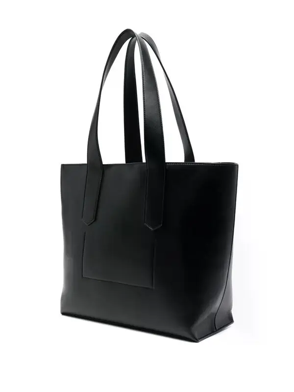 Just Cavalli Snake Appliqué Zipped Tote Bag - Black