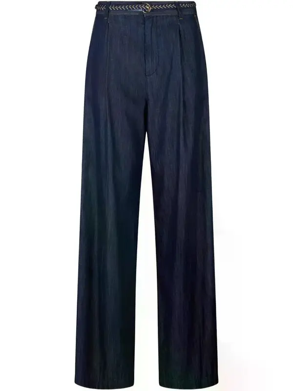 Liu Jo Pleated Wide Leg Jeans