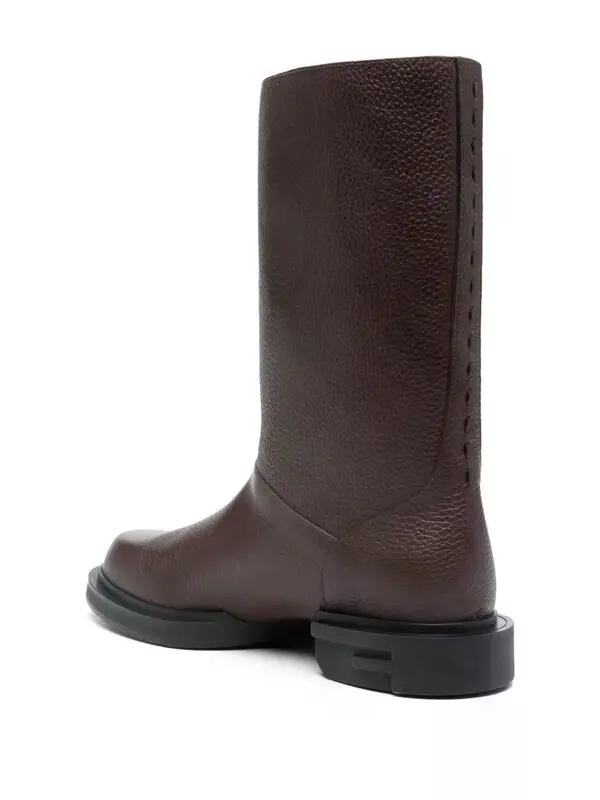 Fendi Calf Leather Frame Boots