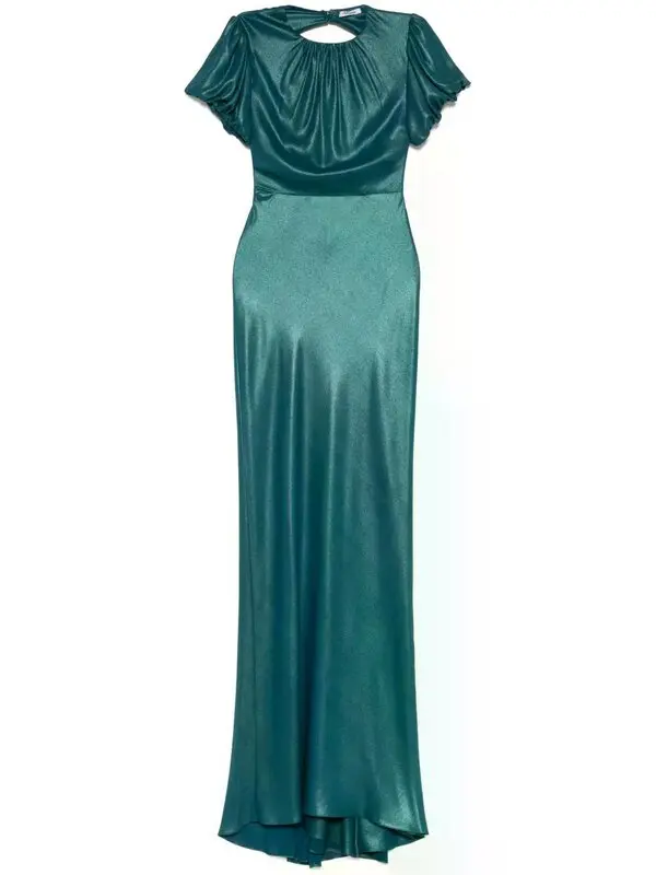 PARLOR Open-back Maxi Dress - Blue