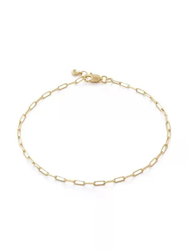 Monica Vinader 14kt Yellow Paperclip Chain Bracelet - Gold