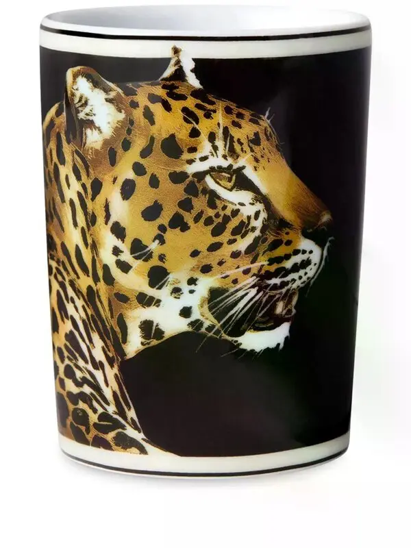 Dolce & Gabbana Leopardo-print Porcelain Glass - Black