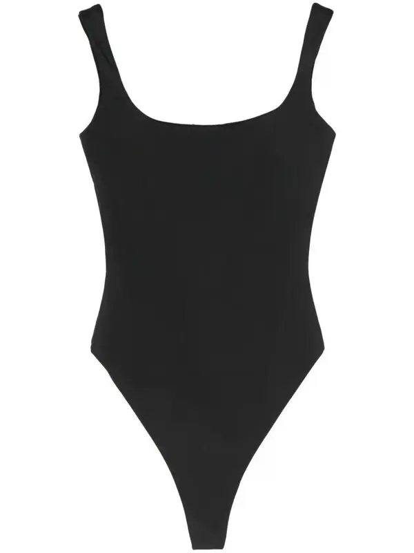 ENTIRE STUDIOS Square Neck Sleeveless Bodysuit - Black