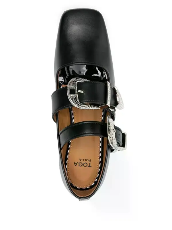Toga Buckled Ballet Flats