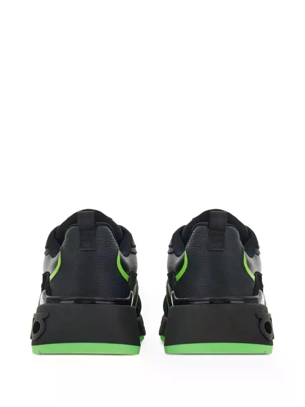 FERRAGAMO Gancini Embossed Leather Sneakers