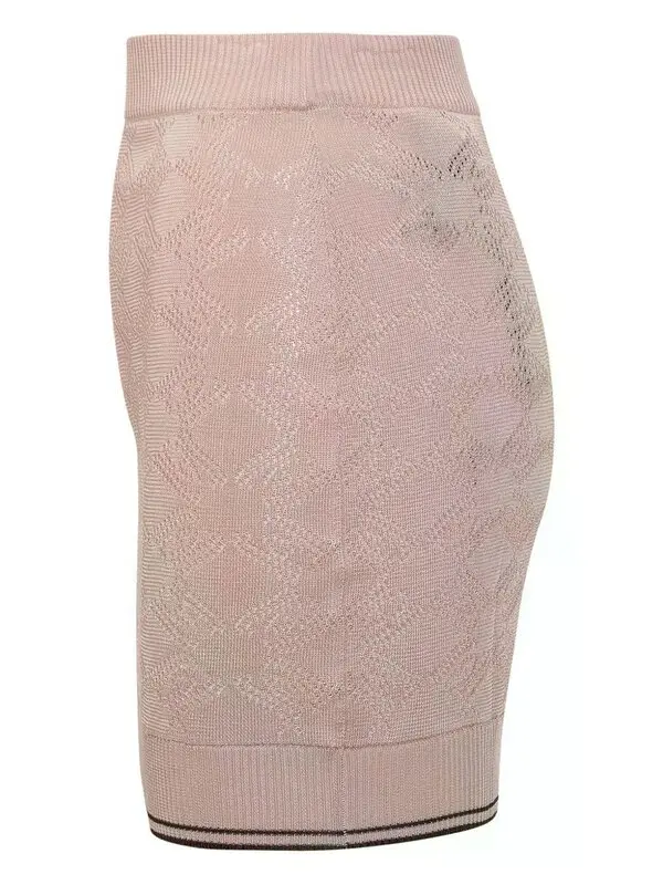 Amiri Pointelle-knit Mini Skirt