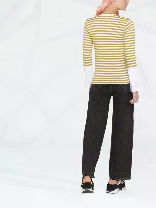 Play Comme Des Garcon Striped Long-sleeved T-shirt