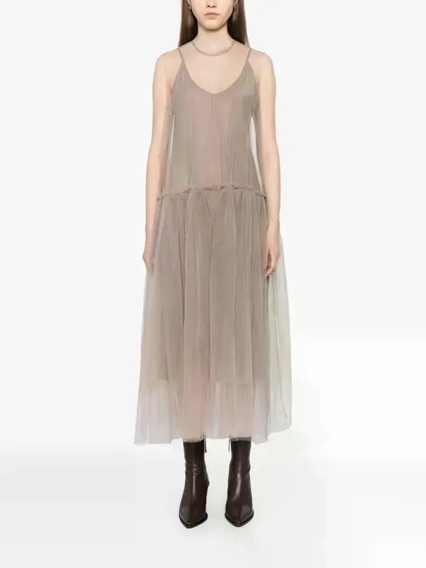 JNBY Sleeveless Mid-length Dress - Grey