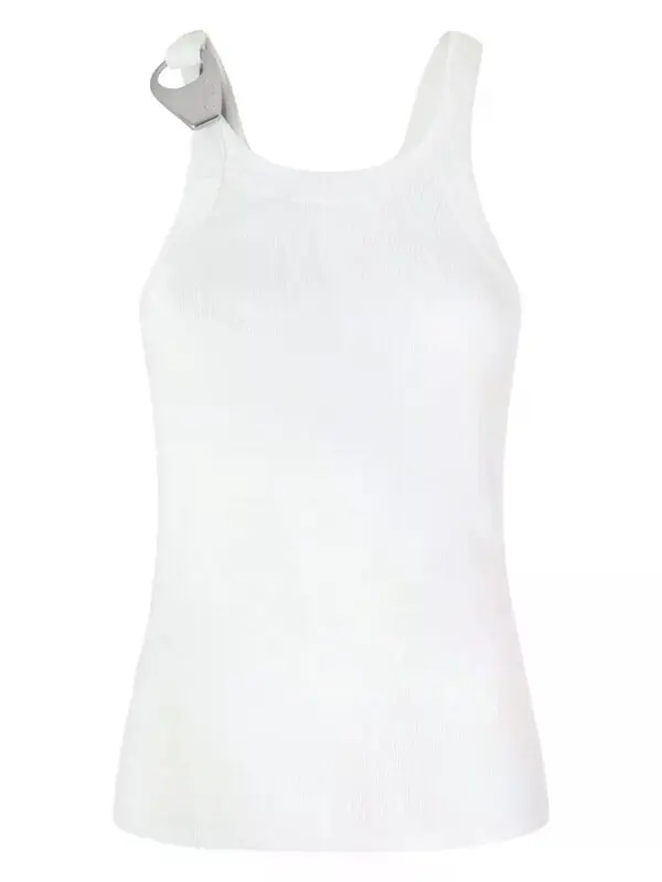 Pinko Ribbed Tank Top With Scoop Neck