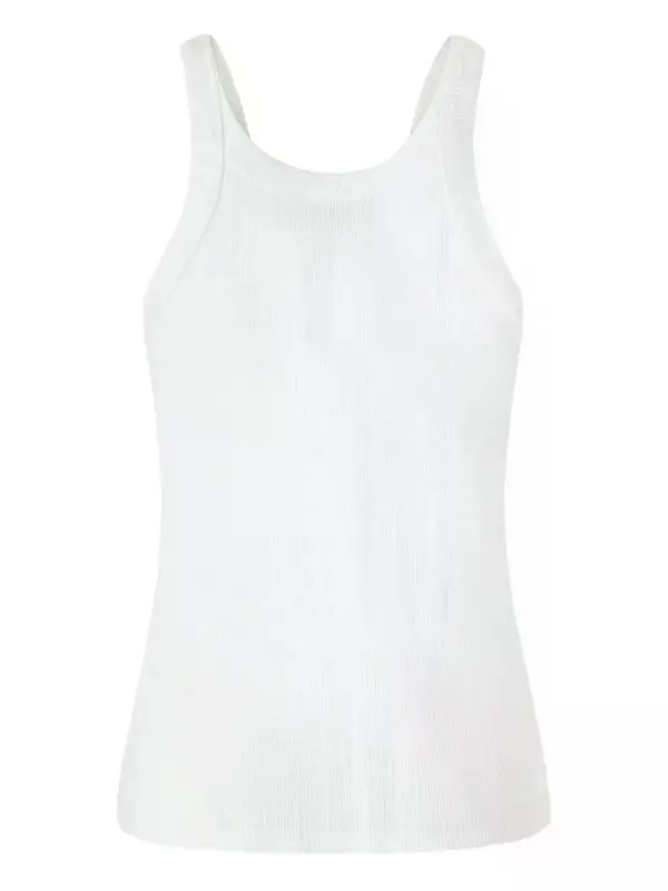 Pinko Ribbed Tank Top With Scoop Neck