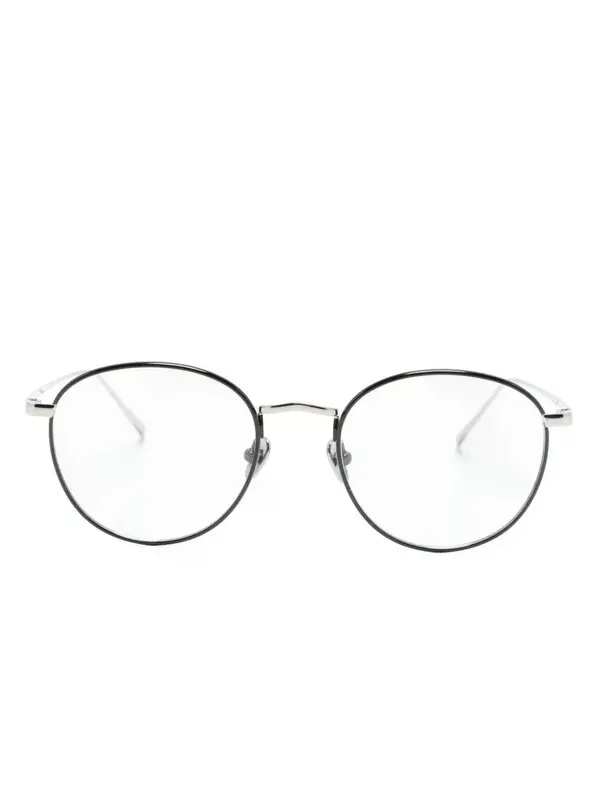 Linda Farrow Harrison Round-frame Eyeglasses - Silver