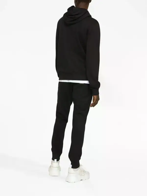 Dolce & Gabbana Logo-tag Zip-up Hoodie - Blue
