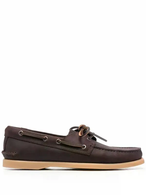 SCAROSSO Jude Nubuck Leather Boat Shoes
