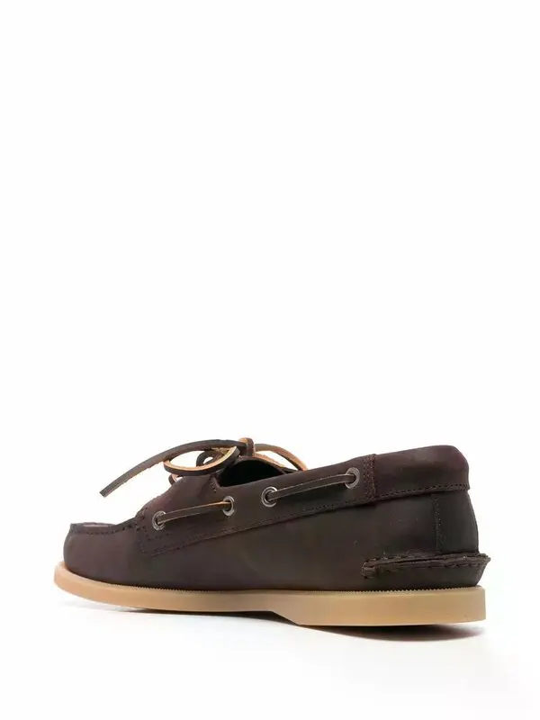 SCAROSSO Jude Nubuck Leather Boat Shoes