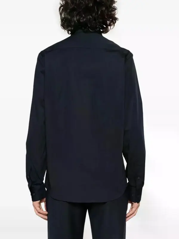 Calvin Klein Monogram-embroidered Cotton Shirt