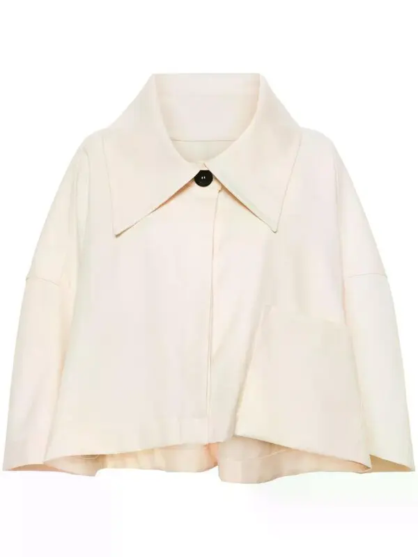 Viktor & Rolf Oversized Gabardine Shirt Jacket - Neutrals