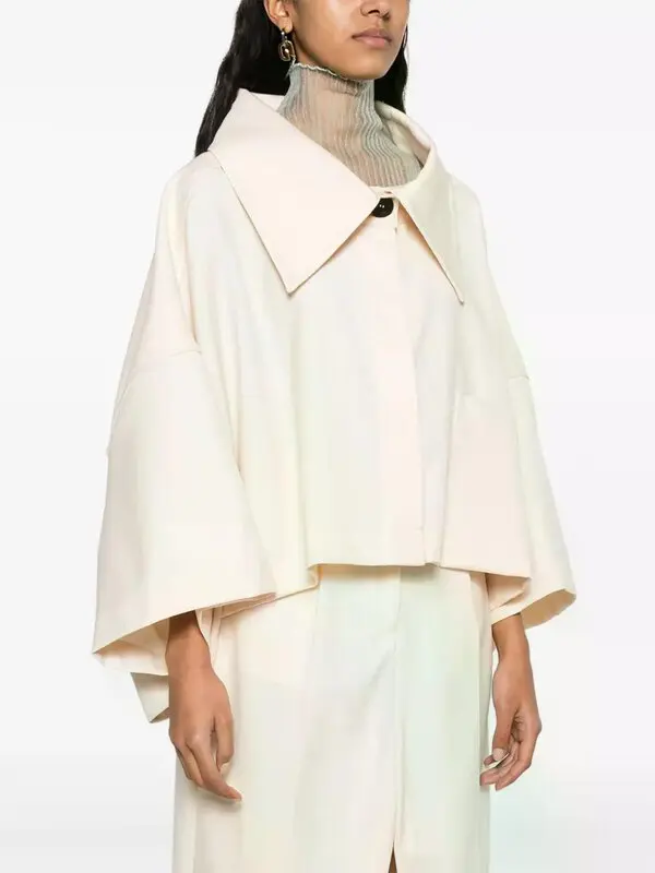 Viktor & Rolf Oversized Gabardine Shirt Jacket