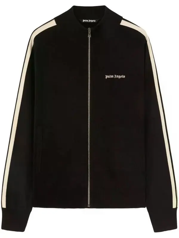 Palm Angels Logo-embroidered Zip-up Jacket