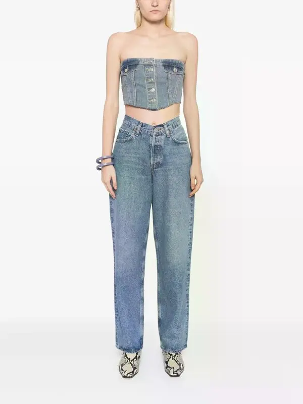 AGOLDE Fairway Regenerative Cotton Blend V-front Jeans
