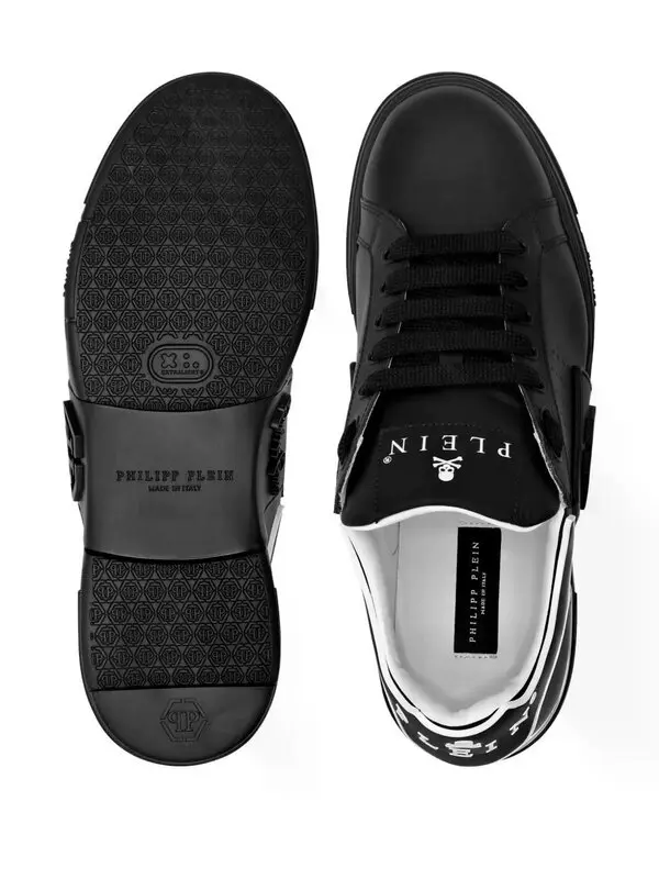 Philipp Plein Hexagon Logo Low Top Sneakers - Black