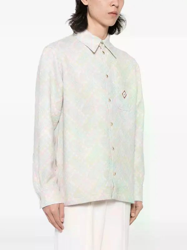 Casablanca Logo-appliqué Monogram-jacquard Jacket