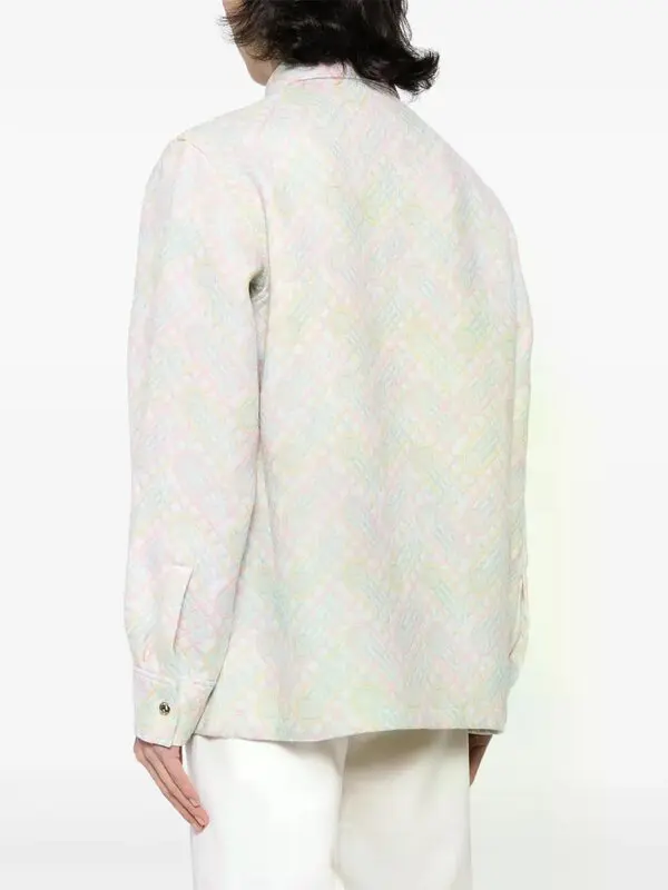 Casablanca Logo-appliqué Monogram-jacquard Jacket