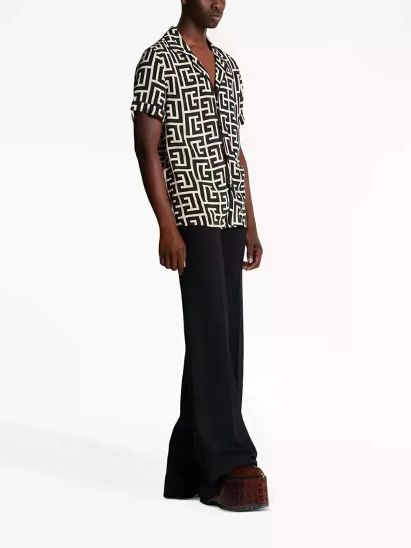 Balmain Monogram-print Pyjama Shirt