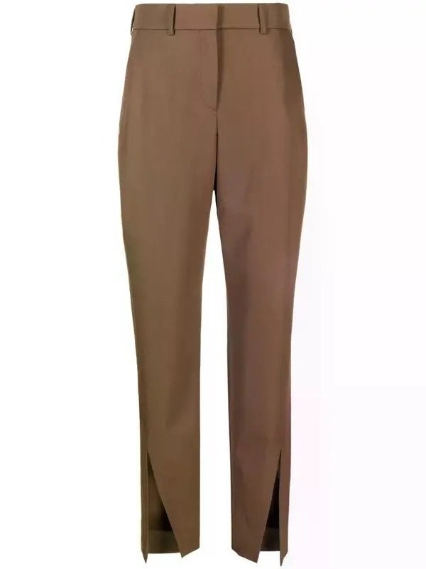 Balmain Slit-detail Wool Trousers
