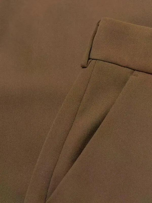 Balmain Slit-detail Wool Trousers