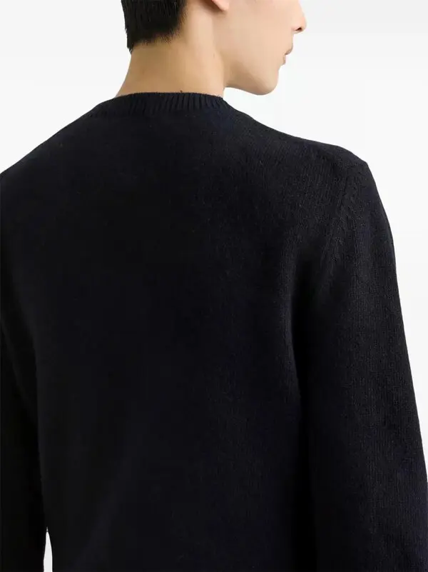 Dolce & Gabbana Brooch Detail Crew Neck Jumper
