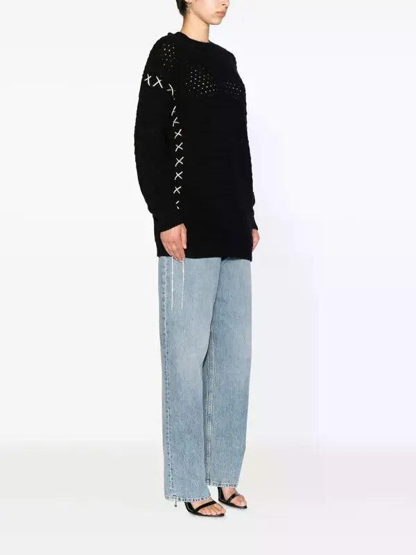 Giuseppe Di Morabito Open-knit Merino-cashmere Jumper