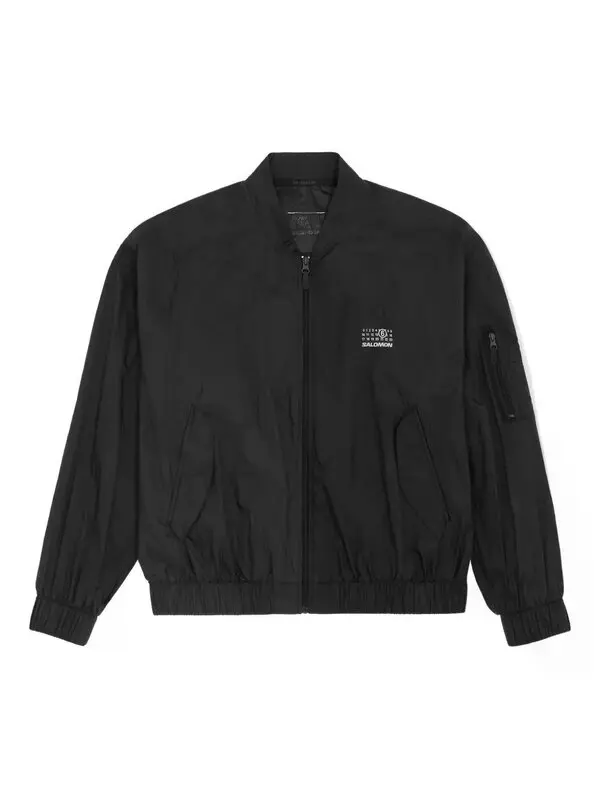 MM6 MAISON MARGIELA X SALOMON Bomber Jacket With Numbers Print - Black