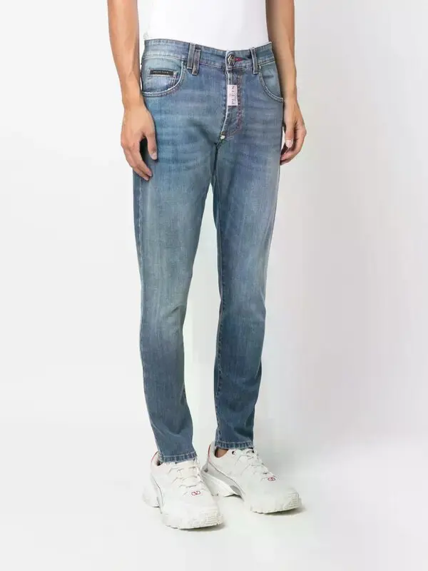 Philipp Plein Logo Patch Skinny Jeans