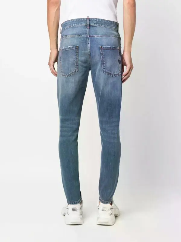 Philipp Plein Logo Patch Skinny Jeans