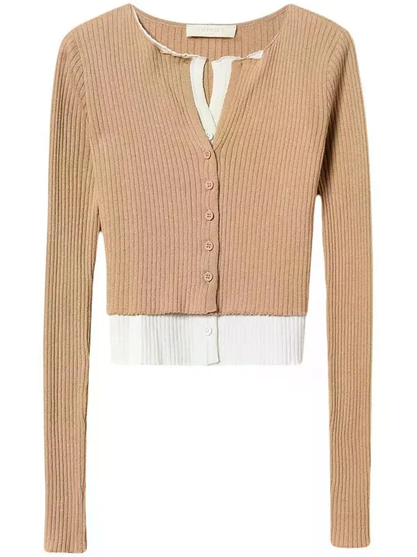 TWINSET Cotton Cardigan - Neutrals