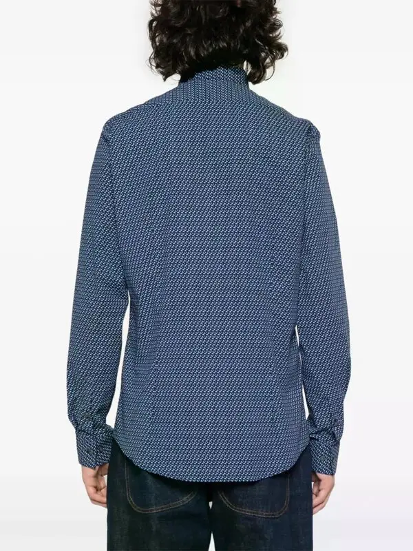 Calvin Klein Geometric-print Cotton Shirt