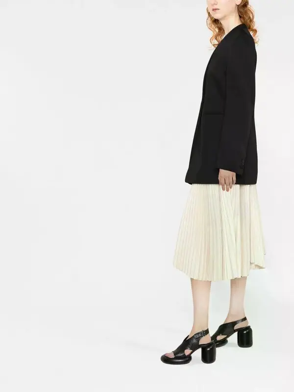 JIL SANDER Lapel-less Single-breasted Blazer